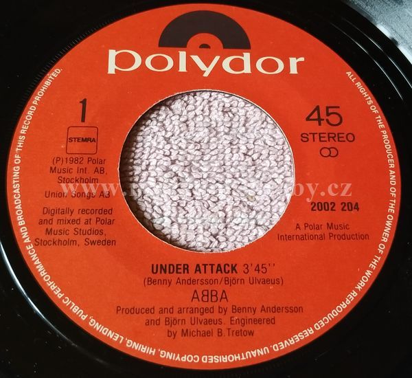 ABBA-Under Attack / You Owe Me One | online vinyl shop, gramofonové desky