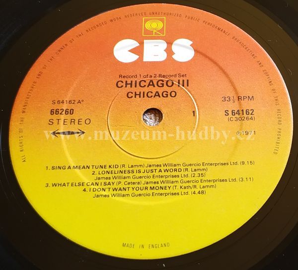 Chicago-Chicago III | online vinyl shop, gramofonové desky