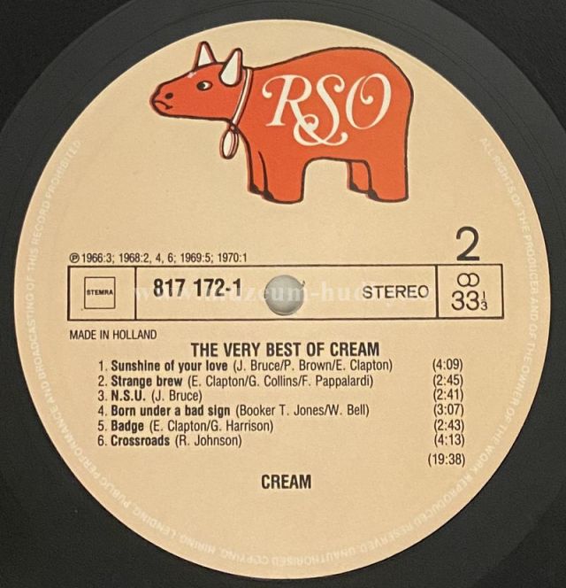 The Cream-The Very Best Of Cream | online vinyl shop, gramofonové desky